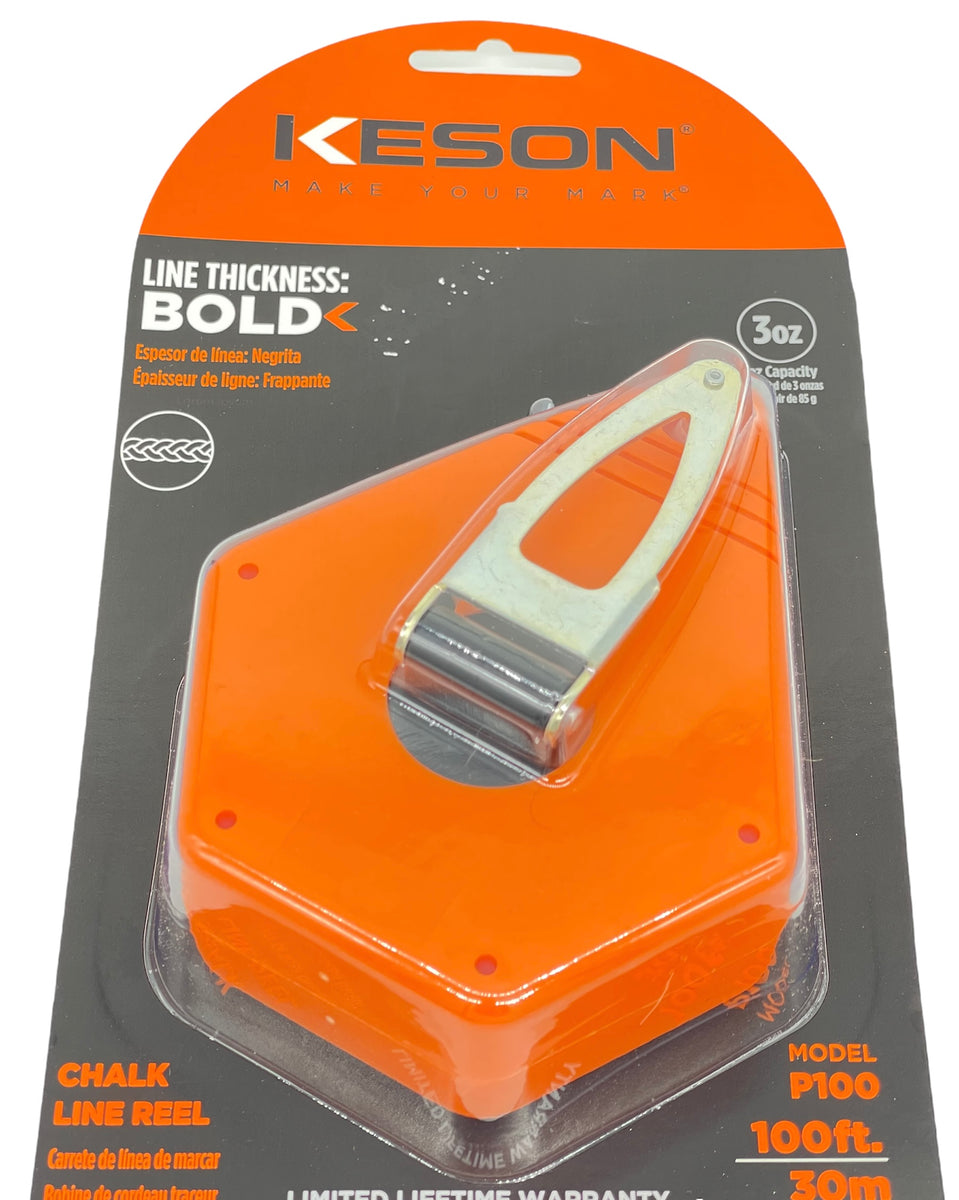 Keson Model P100 Bold Chalk Line Reel - 100ft – White Star Machinery